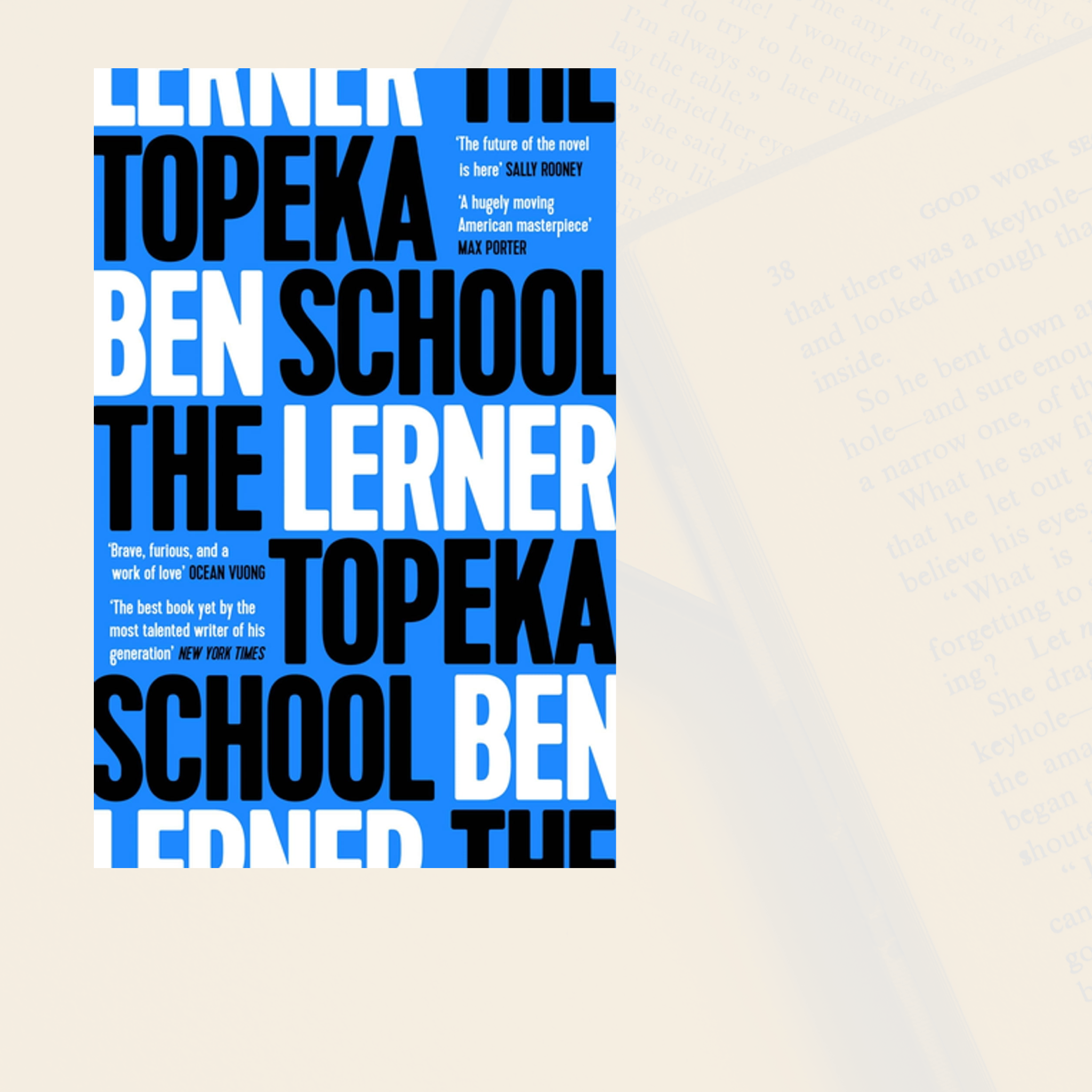 The Topeka School, Ben Lerner – Jot Bookshop