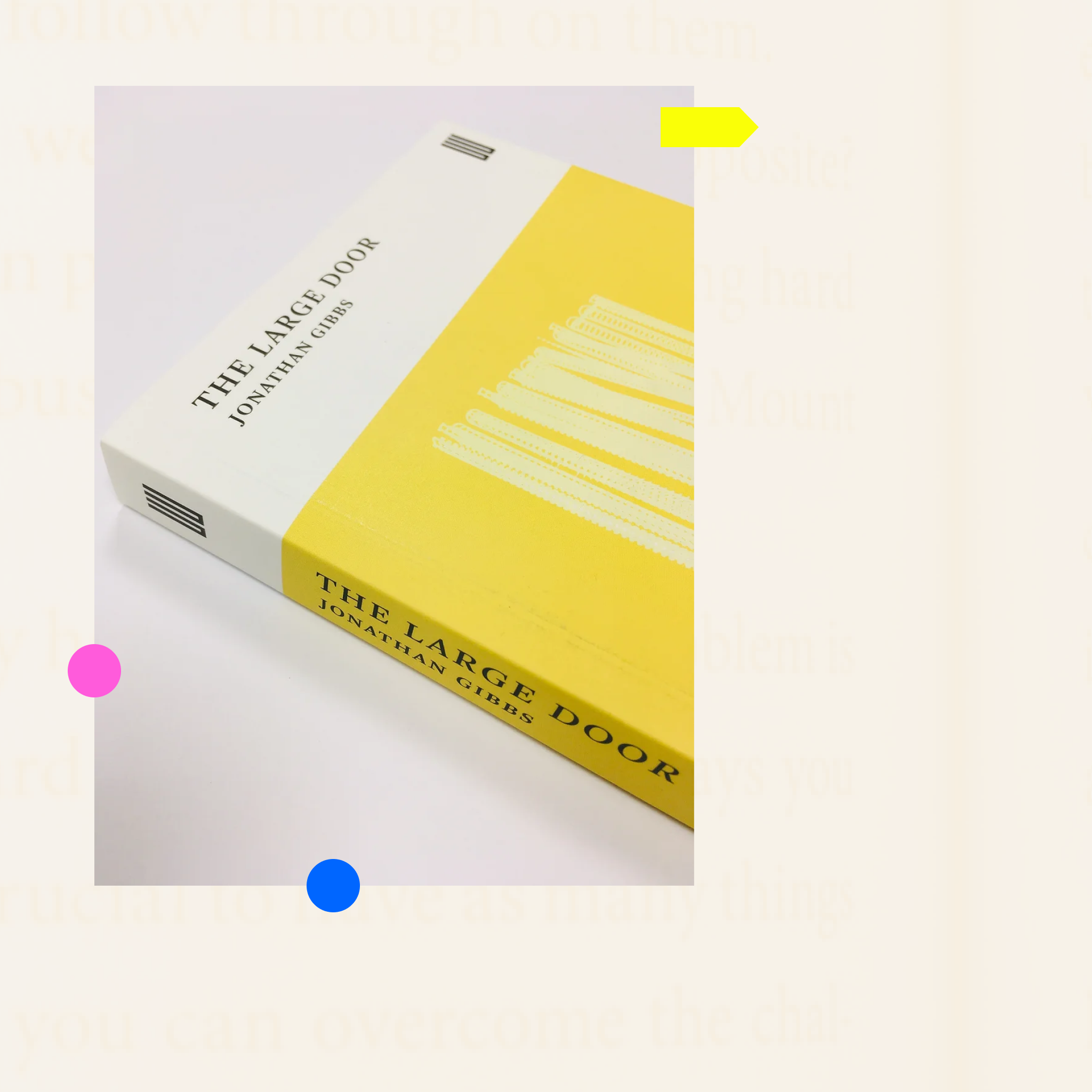 The Large Door, Jonathan Gibbs – Jot Bookshop